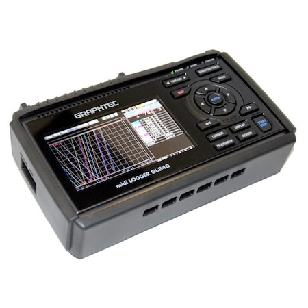 Graphtec America Graphtec Midi Data Logger, 10 Channel, 10 Ms/1 Channel GL240 | Zoro